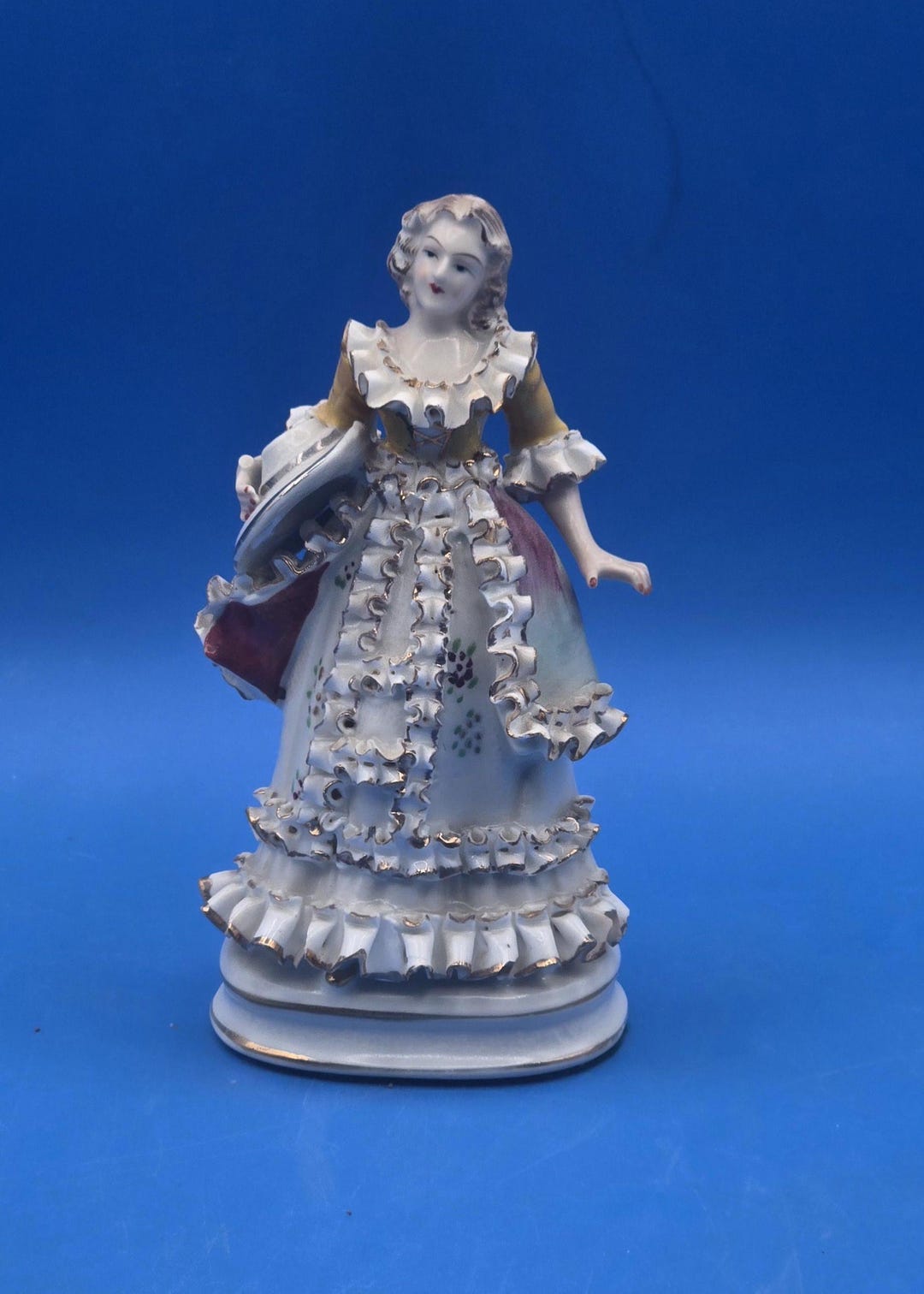 Vintage Meissen Style Porcelain Figurine, Victorian Collectible Decor ...