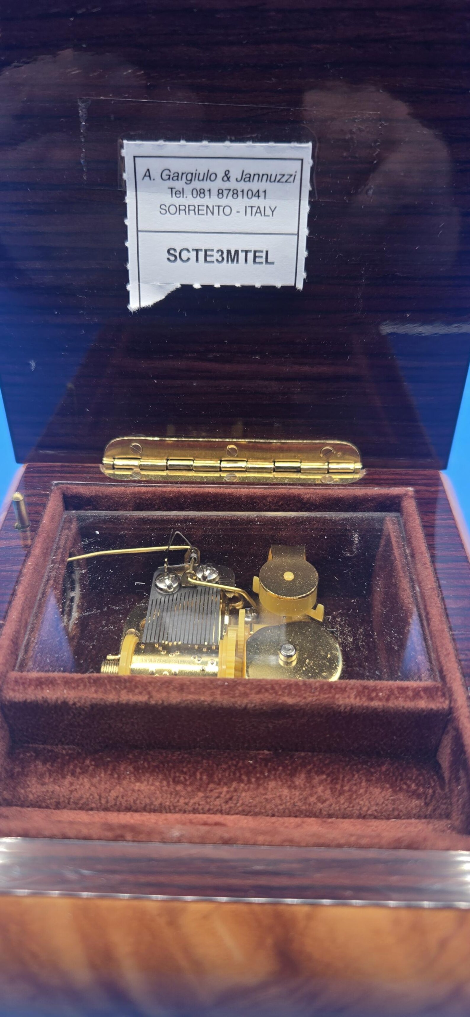 Handcrafted 18 Note Sorrento Music Box "isle of Capri" Wood Inlay - Etsy
