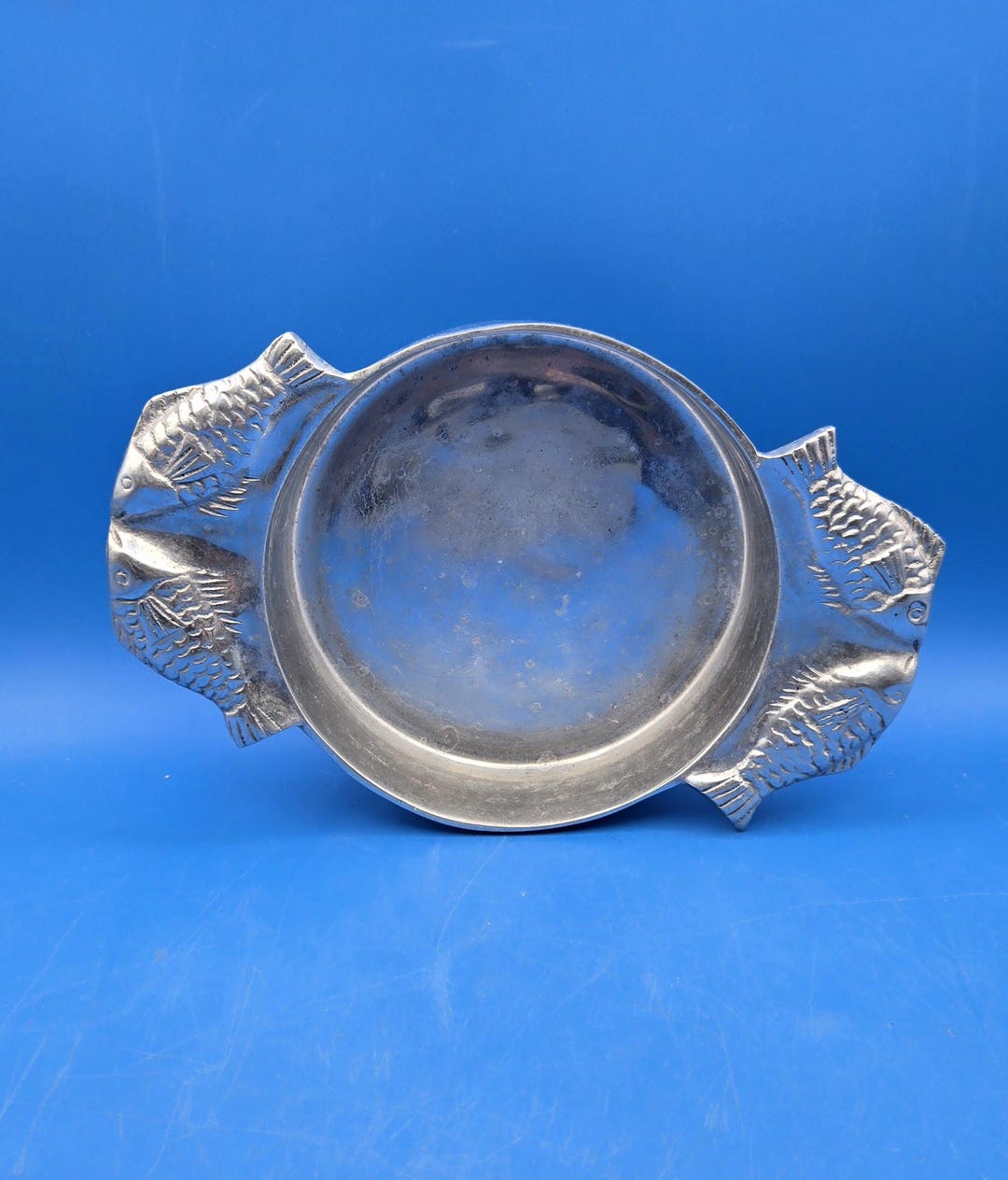 Vintage Holland Boone Pewter Fish Dish, Polished Decorative Serving ...