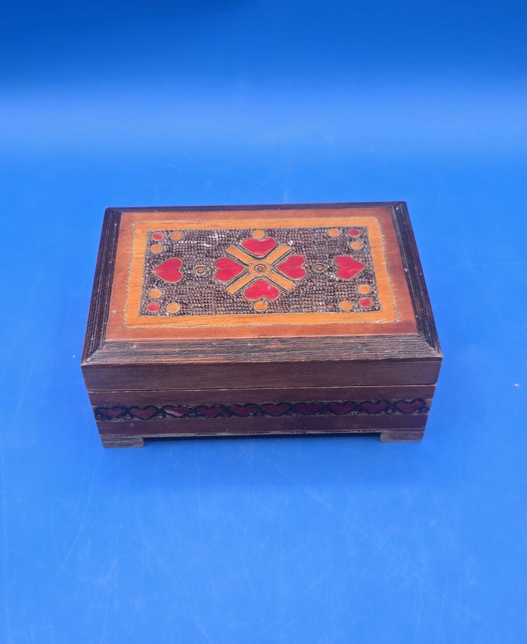 Hand Carved Wooden Trinket Box: Polish Folk Art Keepsake Storage - Etsy