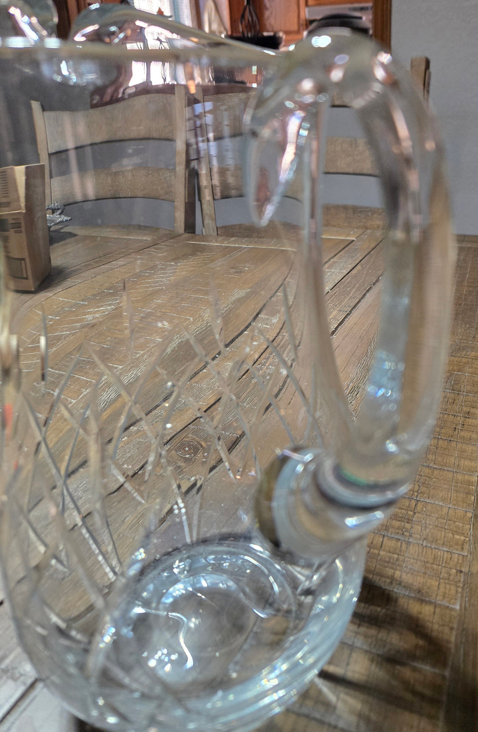 Vintage Crystal Cut Glass Pitcher 9 - Etsy