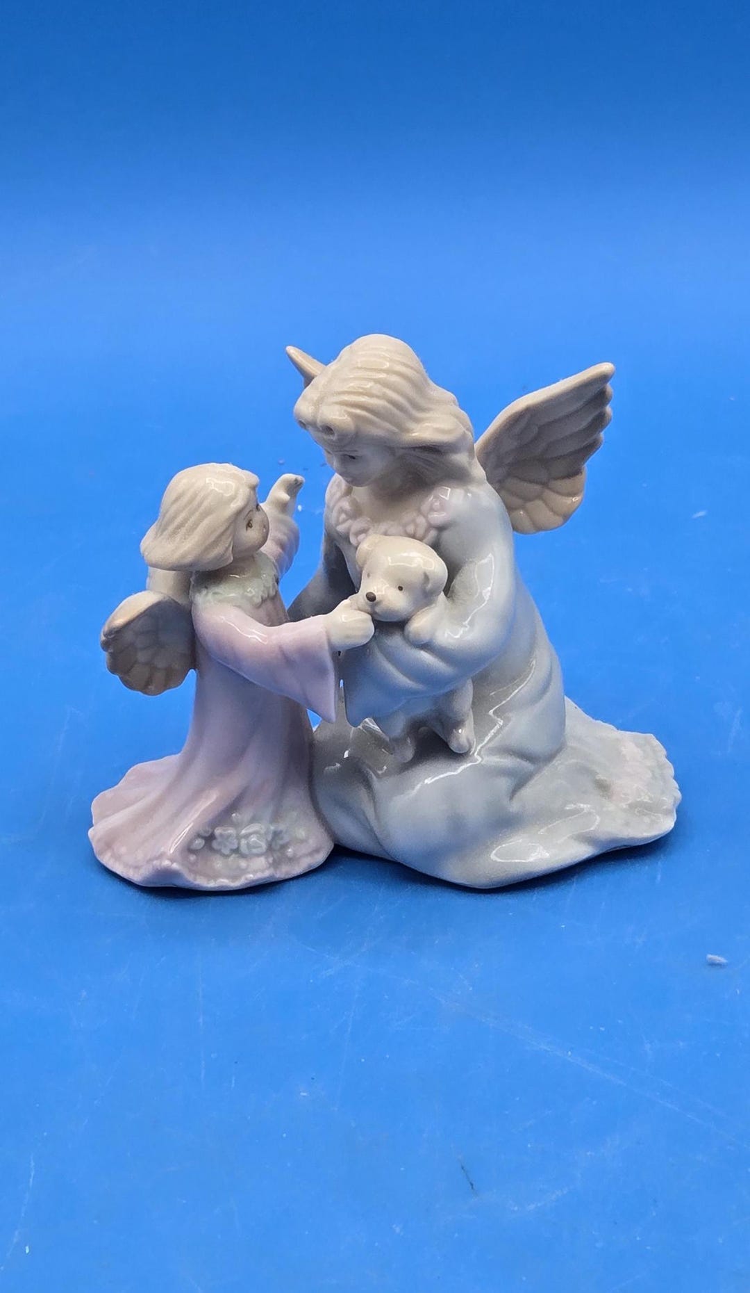 Vintage Russ Berrie Porcelain Angel Figurine | Collectible Angel Statue ...