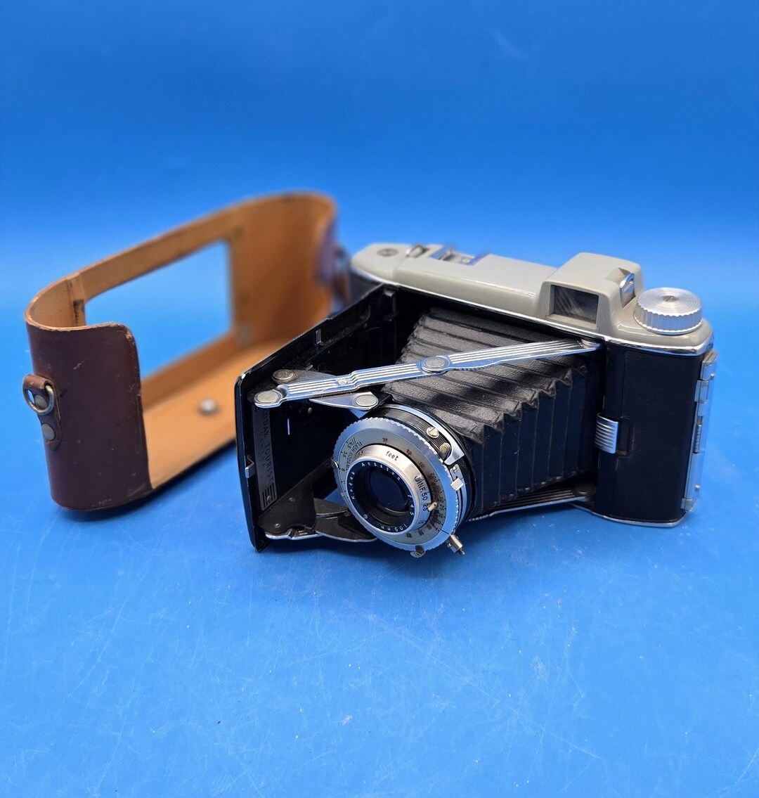 Vintage Kodak Tourist Folding 620 Film Camera W/ Box Kodet Lens Kodon ...