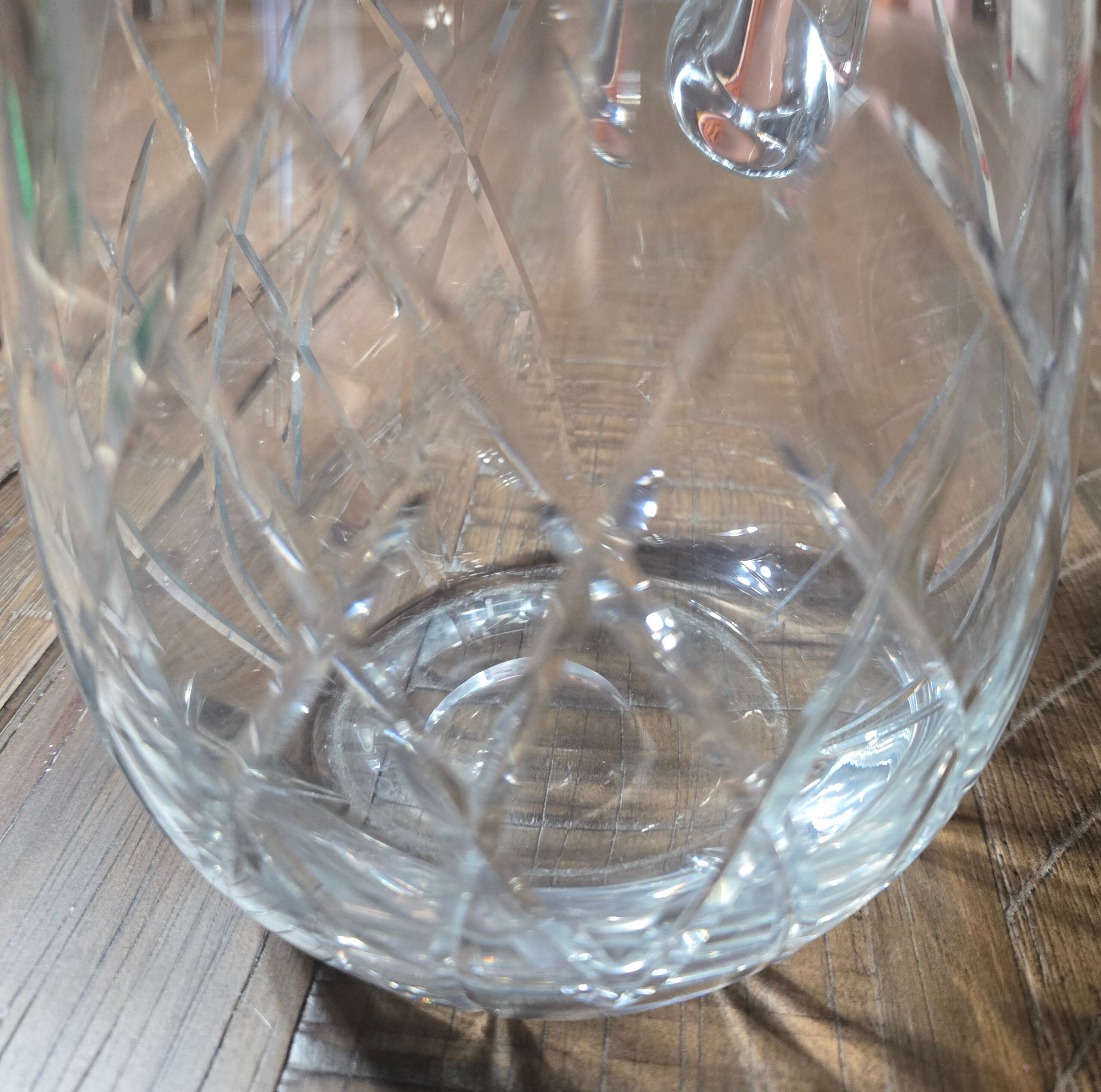 Vintage Crystal Cut Glass Pitcher 9 - Etsy