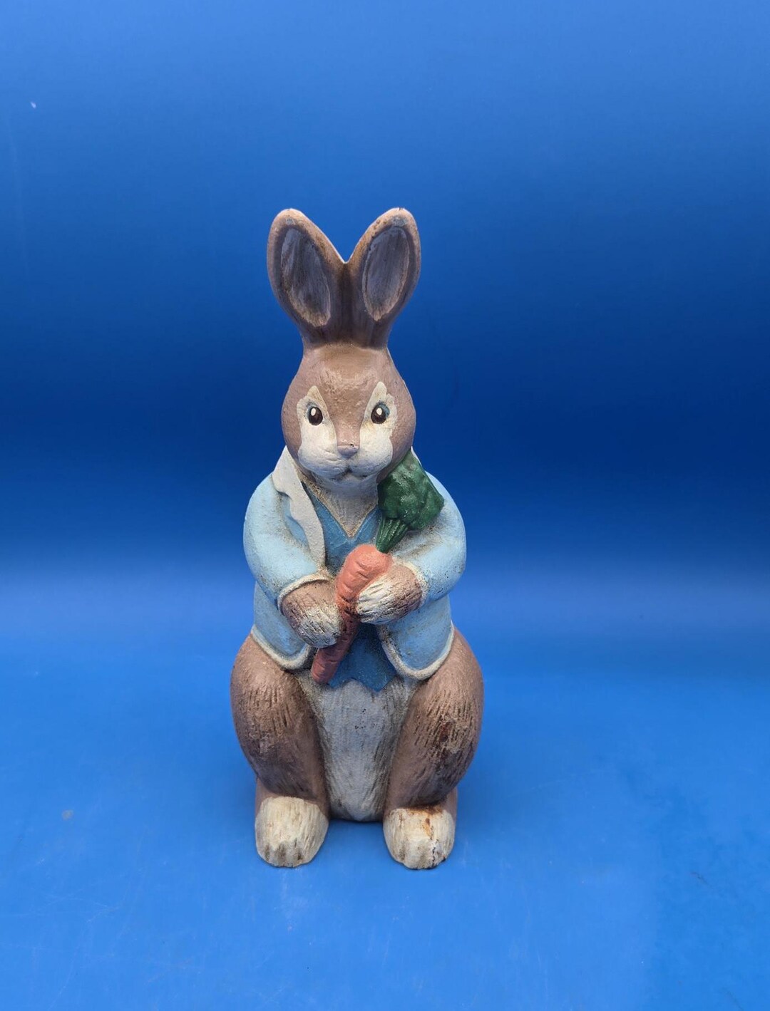 Peter Rabbit Cast Iron Door Stop, Vintage Full Figure Decorative Chippy ...