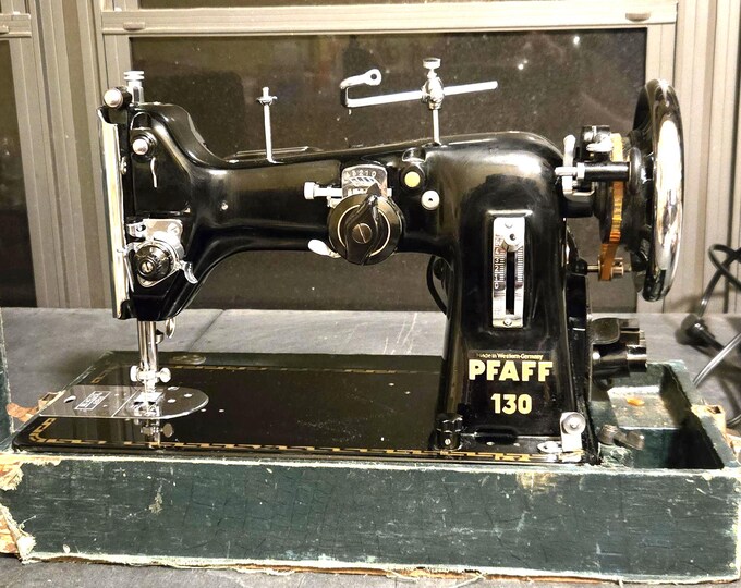 Vintage PFAFF 130 Heavy Duty Zig Zag German High Speed Sewing Machine ...