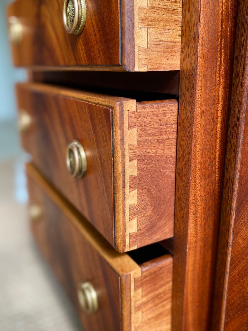 SOLD SOLD Rare Flame Mahogany Reprodux Small Bevan Funnell England ...