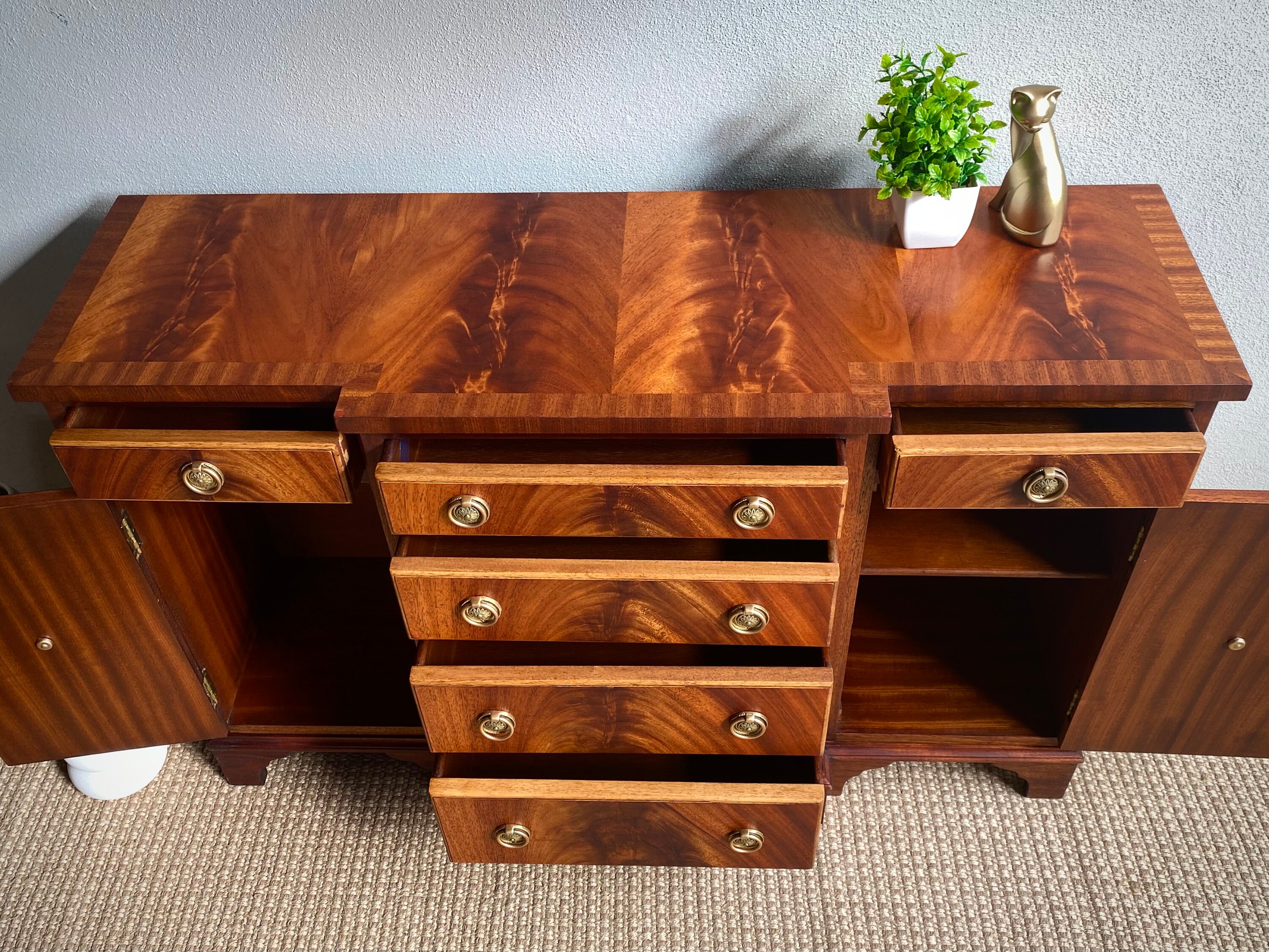 SOLD SOLD Rare Flame Mahogany Reprodux Small Bevan Funnell England ...