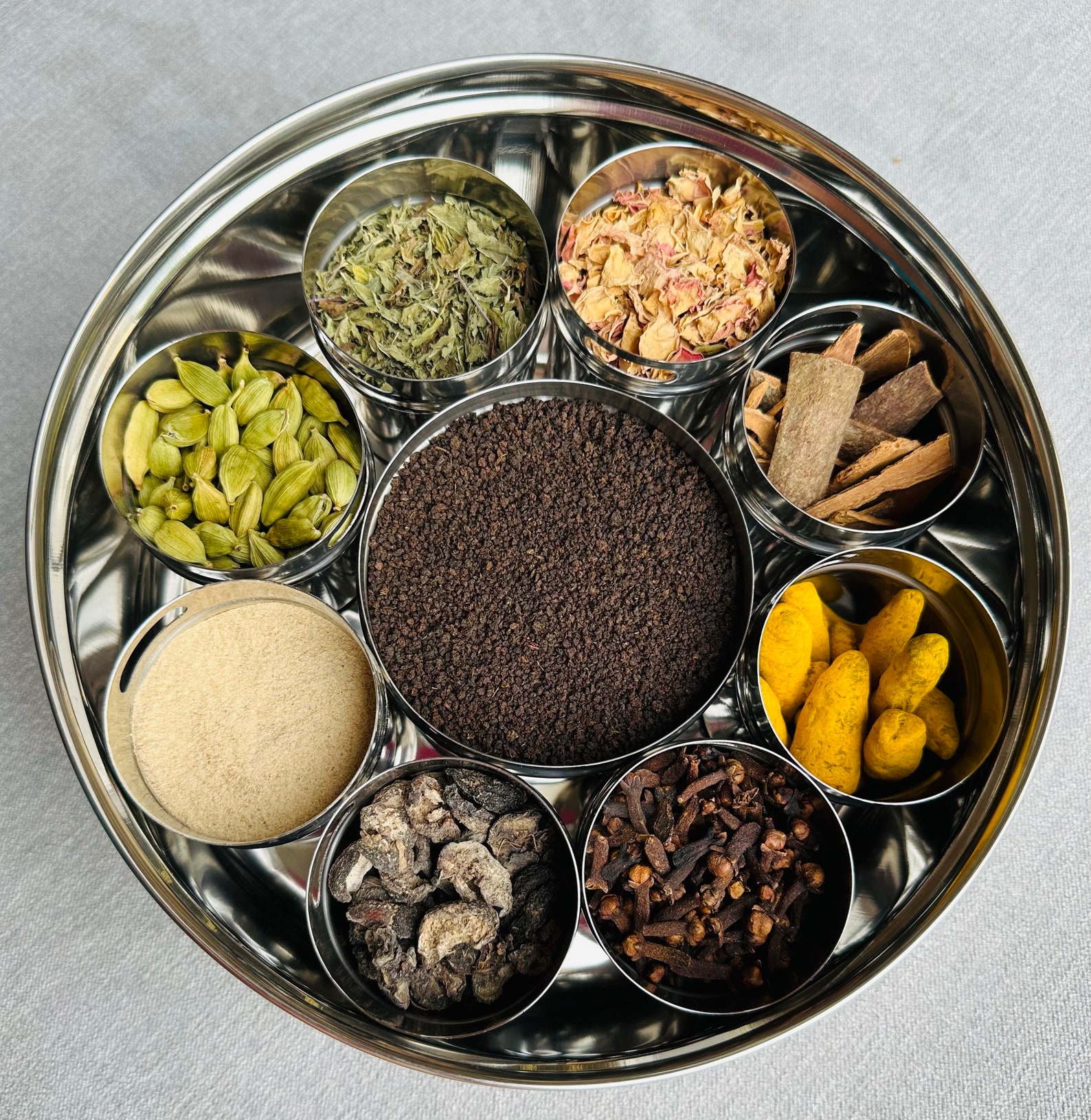 Tea Box / Loose Tea/ Chai / Tea Holder / Spice Box/ Masala Dabba/ Gift ...