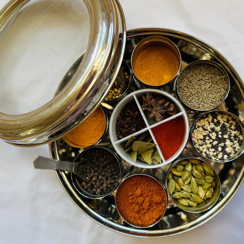 Indian Spice Box - Etsy