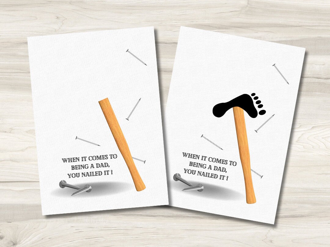 Father's Day Printable Template for Hammer Footprint "when It Comes to ...