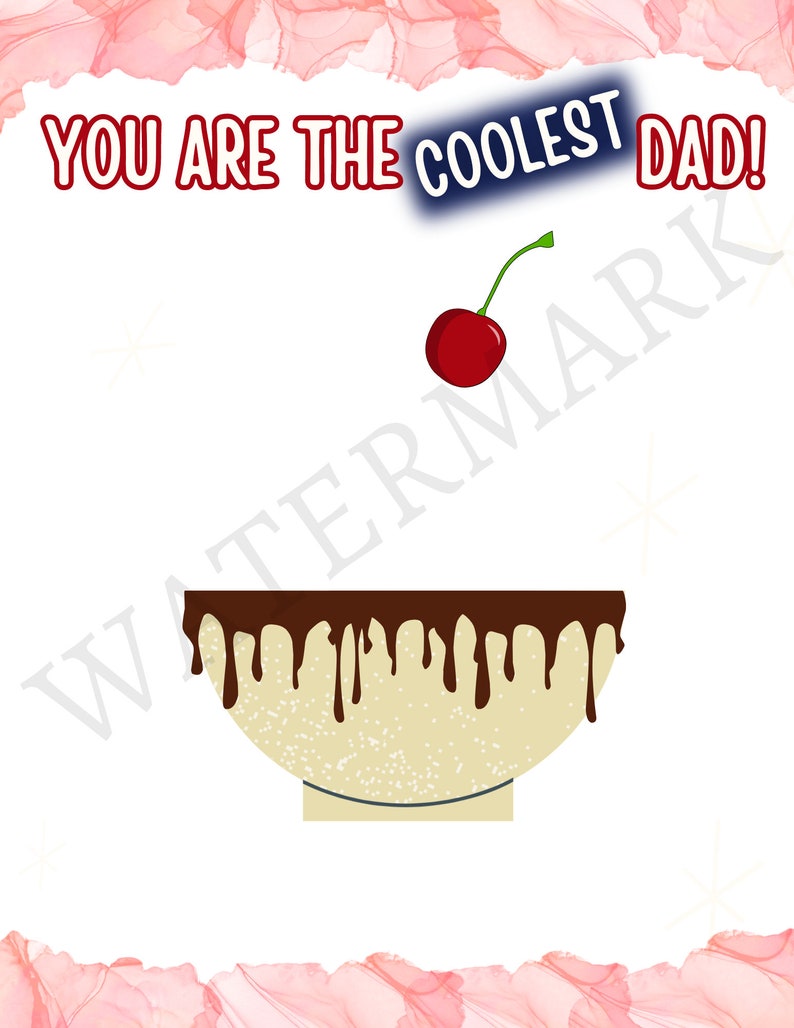Handprint Printable Template "you Are the Coolest Dad!" for Father's ...