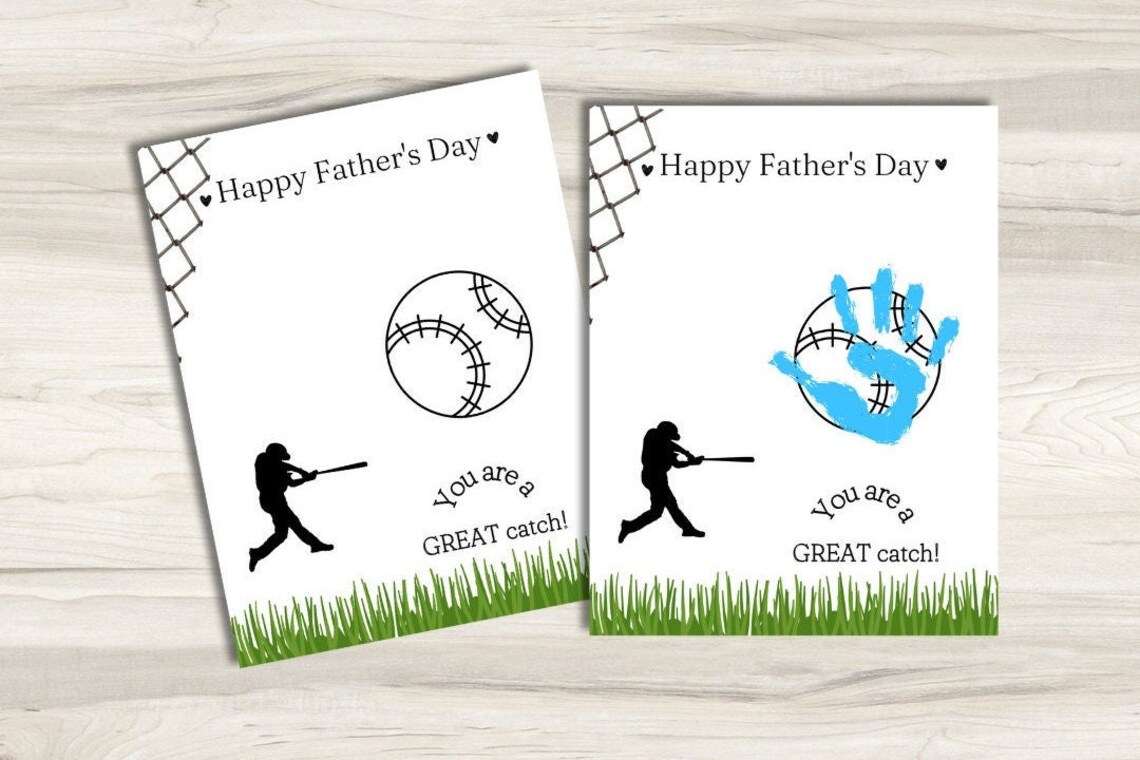 Father's Day Printable Template for Handprint "you Are a Great Catch ...