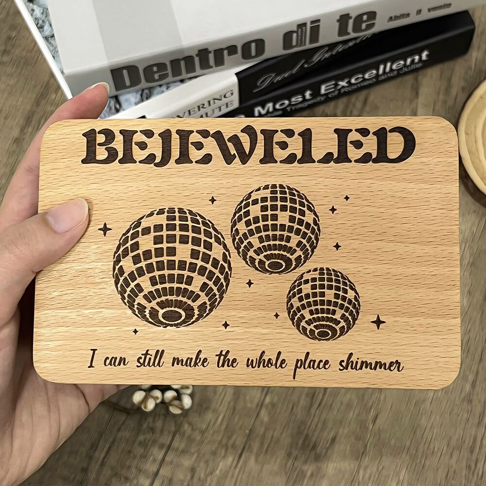 Taylors Swiftie Merch Jewelry Travel Case Wooden BEJEWELED, Midnight ...
