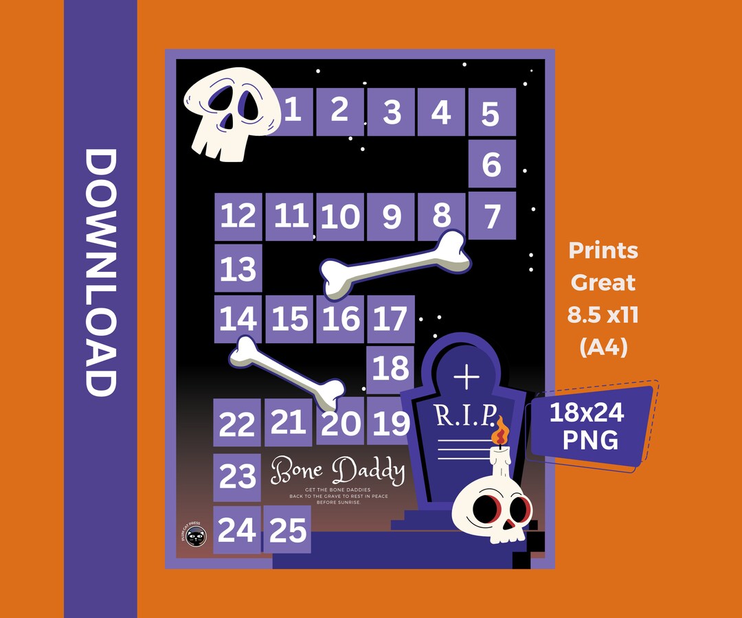 PRINTABLE | Halloween Board Game for Kids | Birthday Party Fun & Back ...