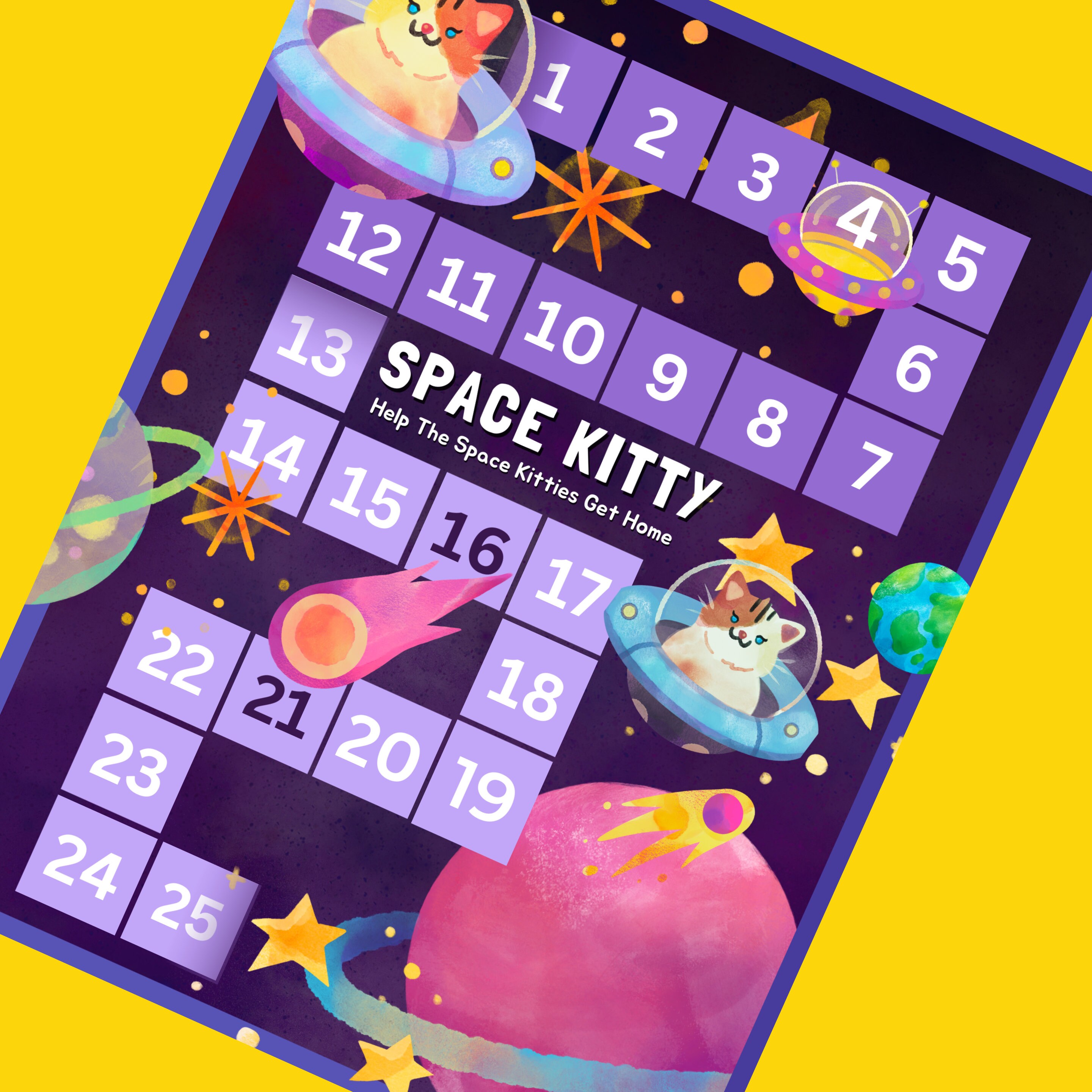 PRINTABLE | Outer Space Board Game for Kids | Space Birthday Party ...