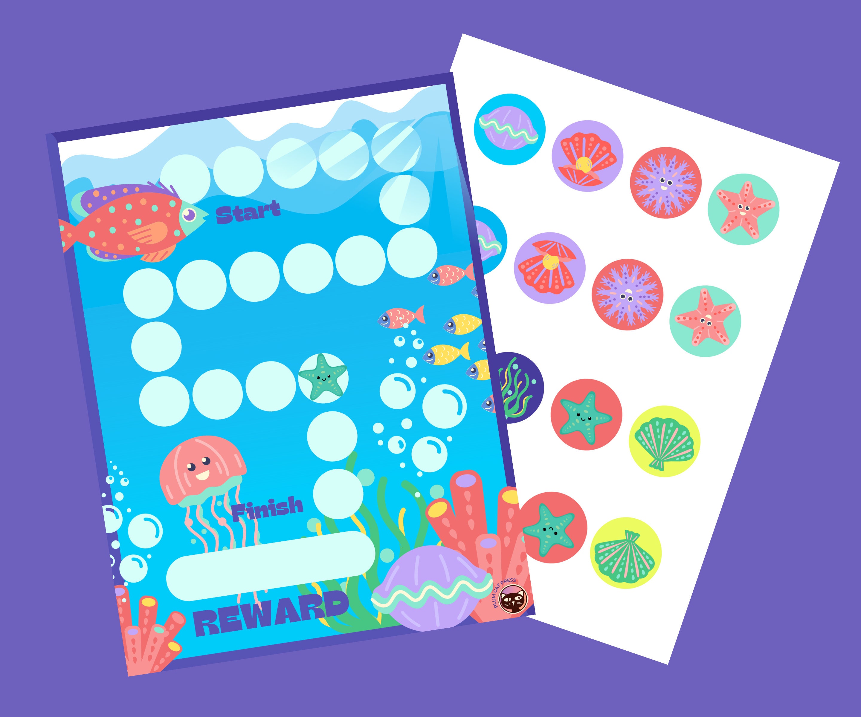 PRINTABLE | Under the Sea Reward Chart for Kids or Behavior Chart for ...