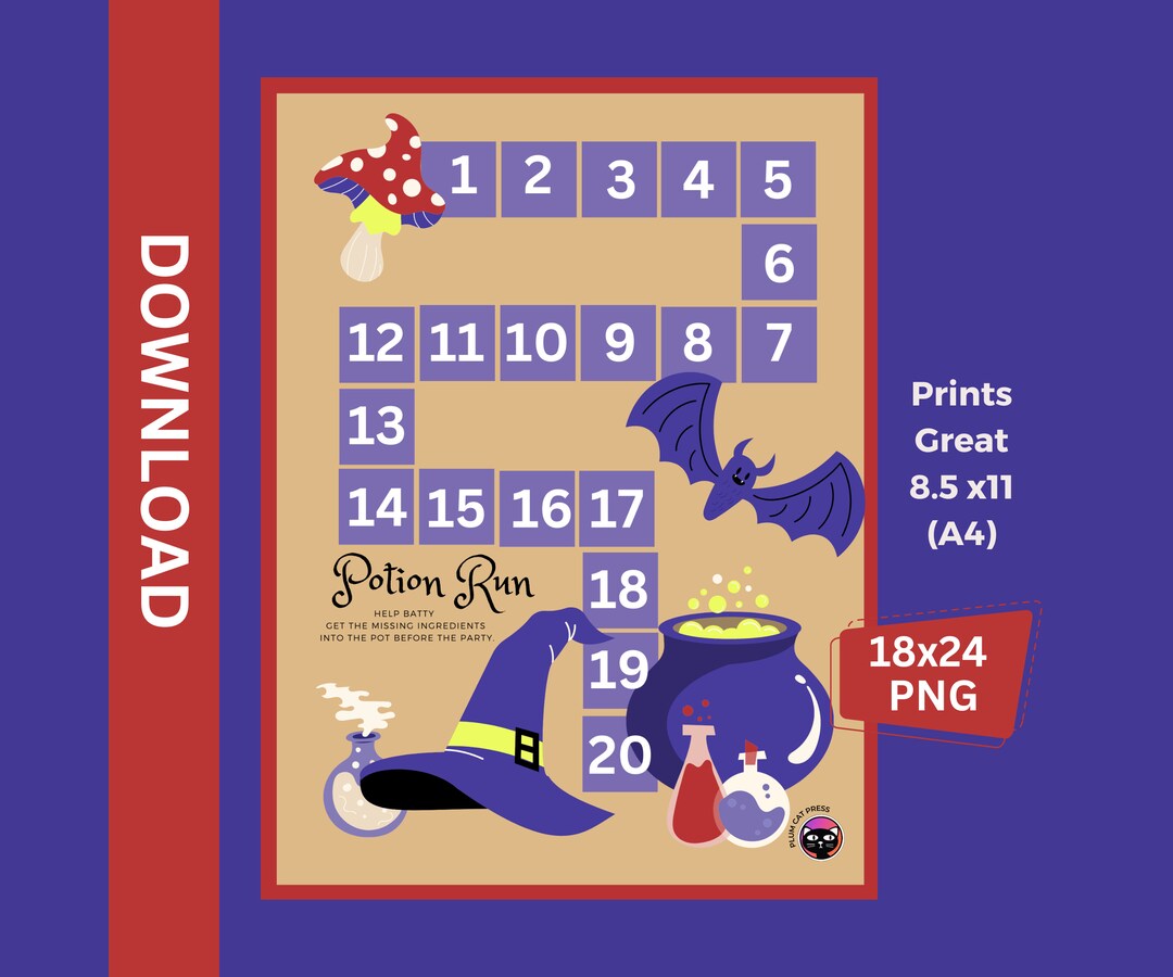 PRINTABLE | Mushroom and Magic Board Game for Kids | Download for ...