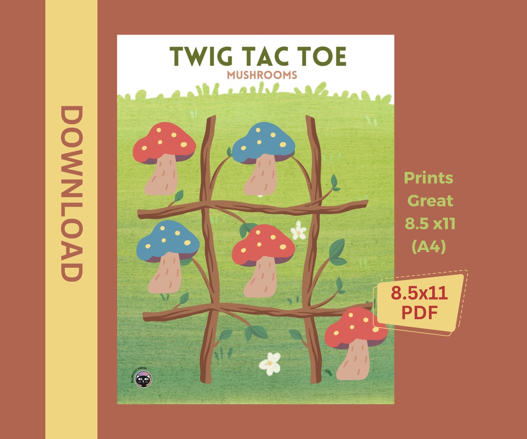 TIC TAC TOE | Family Game Night Printable of Whimsical Twigs and Lucky ...