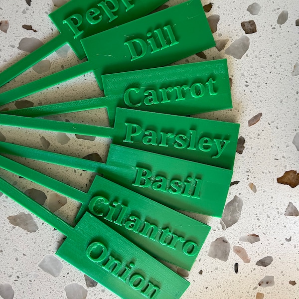 3d Printed Garden Label Stakes - Etsy