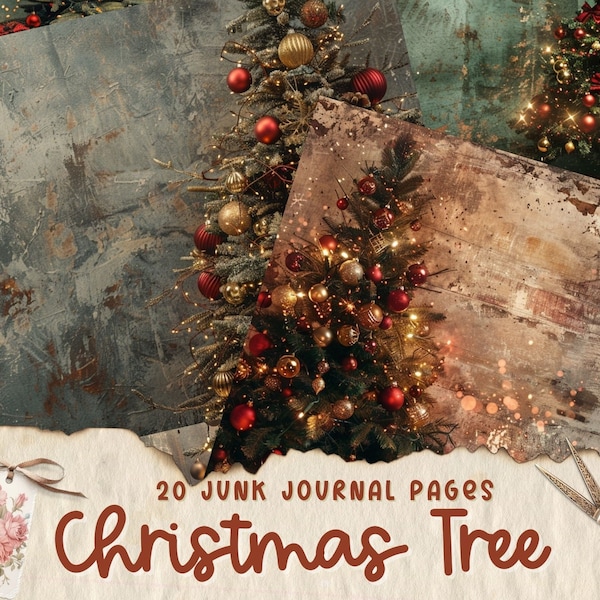 Victorian Christmas Junk Journal Kit, Merry Christmas Junk Journal ...