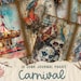 Carnival Junk Journal Printable Pages, Digital Scrapbook Paper Kit ...