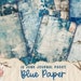 Pale Blue Junk Journal Pages, Scrapbook Images, Collage Paper, Digital ...