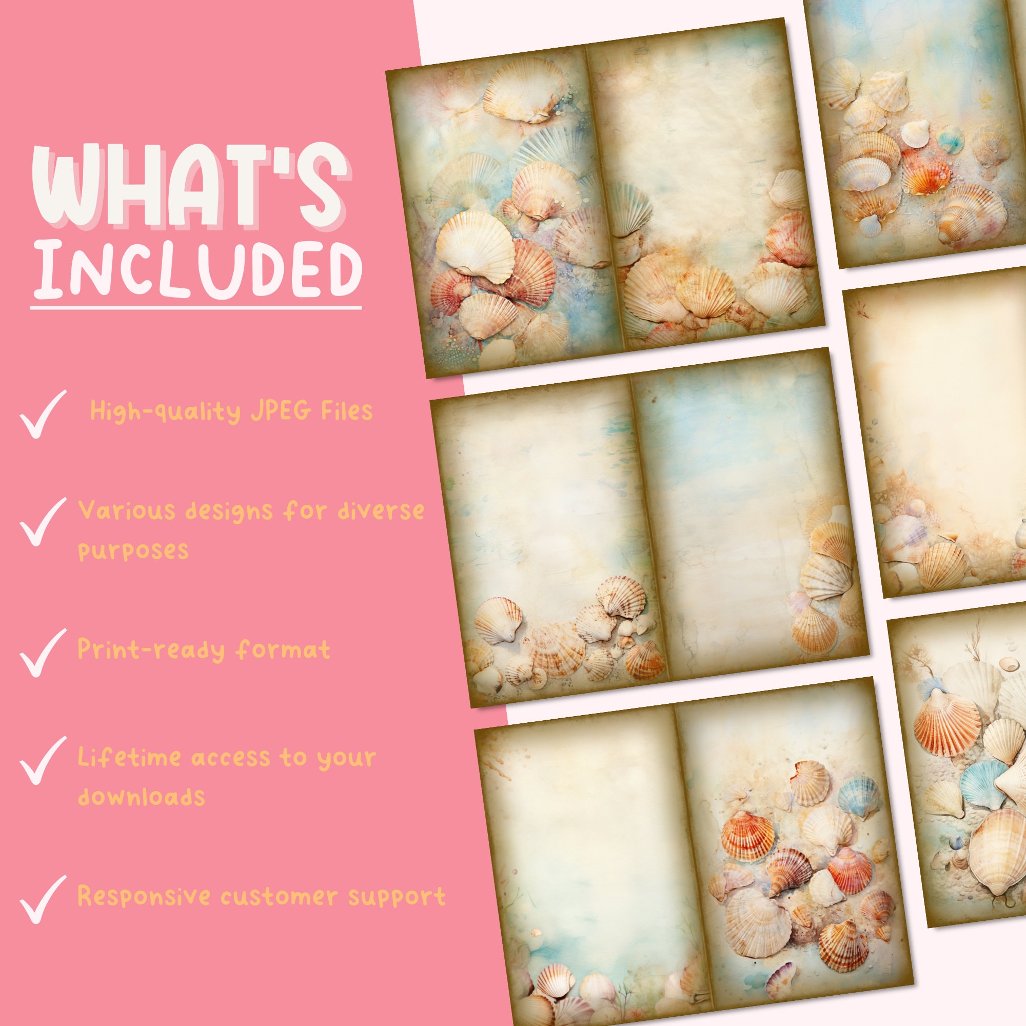 Coastal Junk Journal Seaside Journal Pages Paper Craft Nautical Digital ...