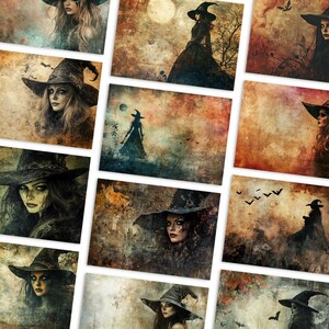 Witch Junk Journal Pages, Digital Scrapbook Paper Kit, Halloween ...