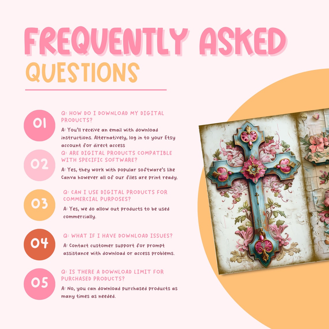 Floral Cross Junk Journal, Holy Week Ephemera, Spring Scripture Kit ...