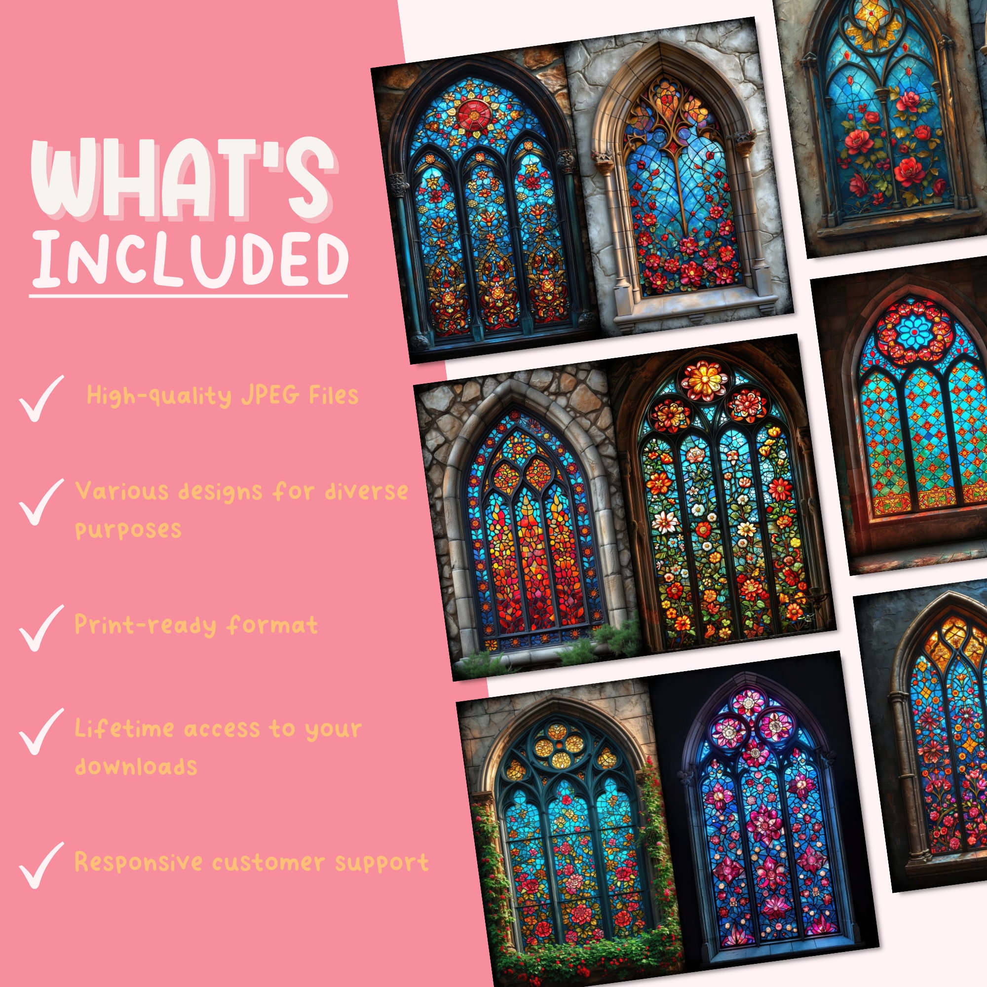 Gothic Window Junk Journal Pages, Dark Fantasy Scrapbook Page ...