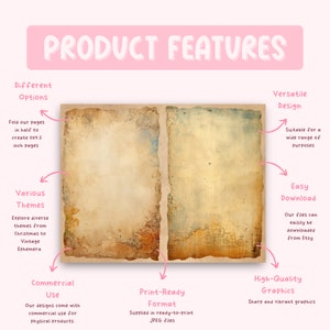 Distressed Paper Junk Journal Pages, Vintage Junk Journal Kit, Junk ...