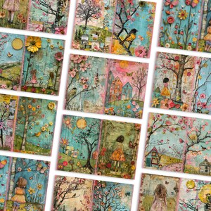 Spring Junk Journal Kit, Junk Journal Printable Page, Flowers Junk ...