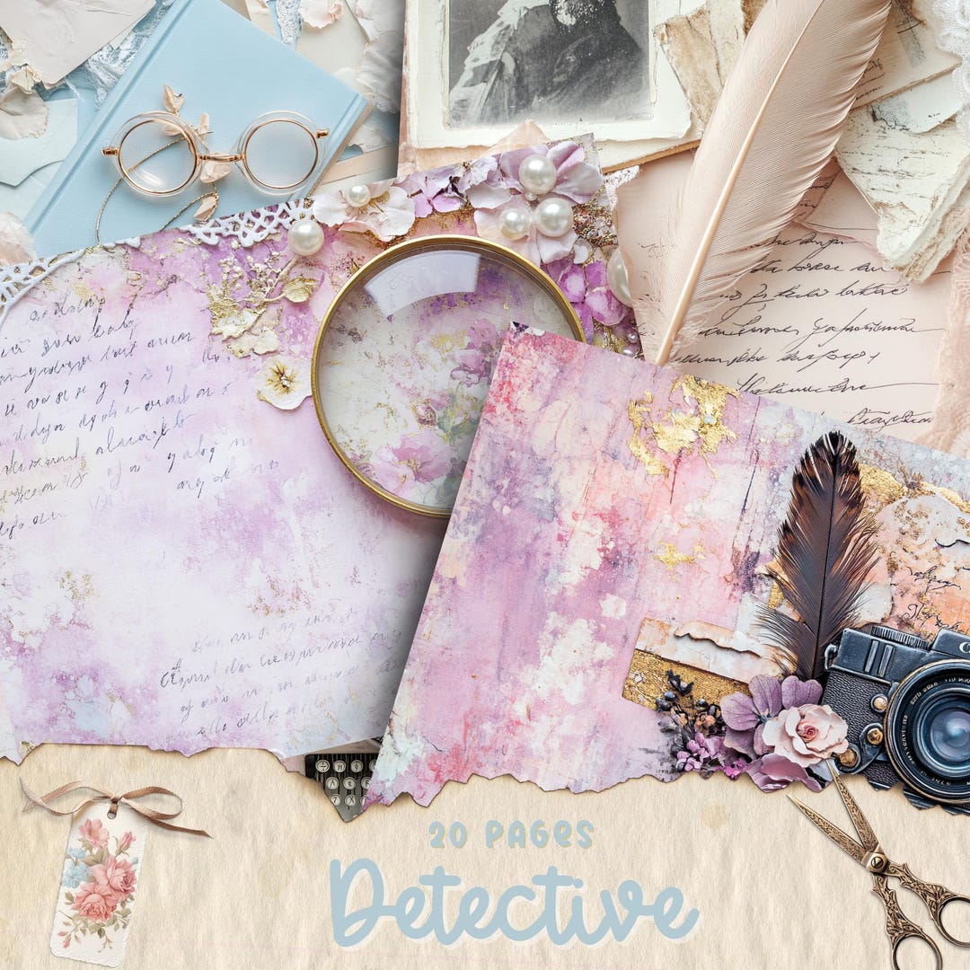 Crime Junk Journal Pages, Cold Case Junk Journal, Junk Journal Kit ...