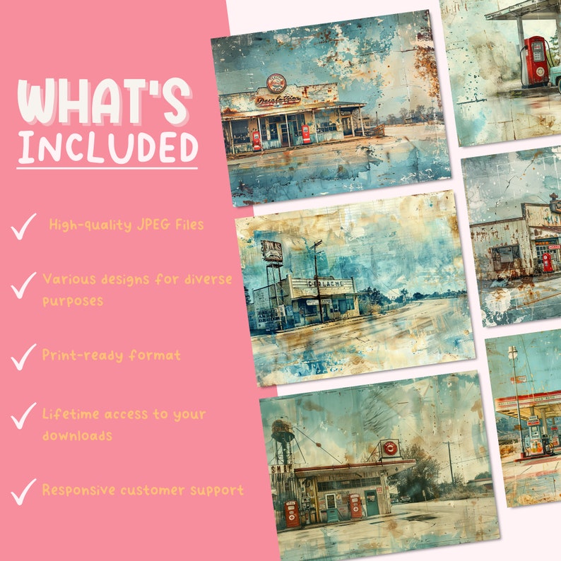 Classic Car Junk Journal Kit, Vehicle Printable, Ephemera, Journaling ...
