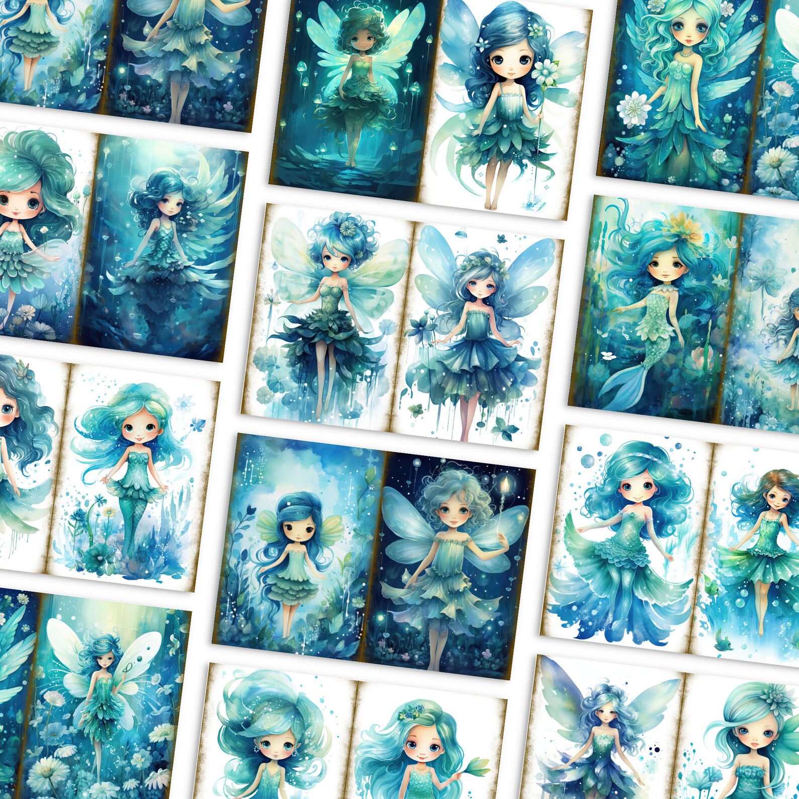 Ocean Fairy Junk Journal Kit, Spring Fairy Junk Journal Kit, Fantasy ...