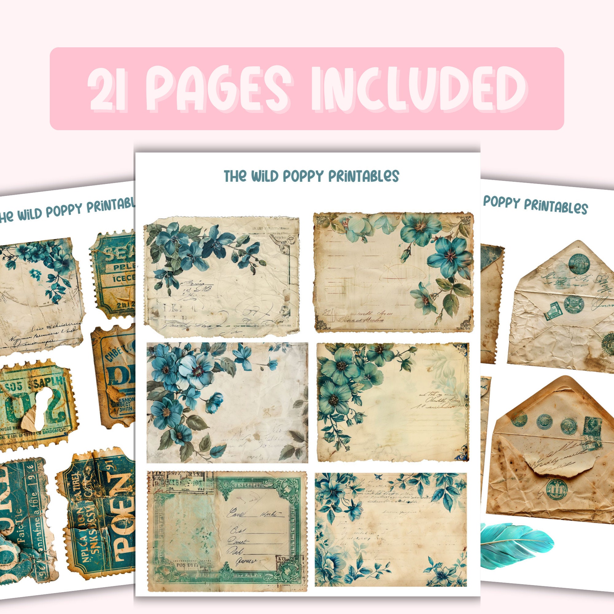 Industrial Vintage Grunge Numbers Labels Printable Steampunk Supplies ...