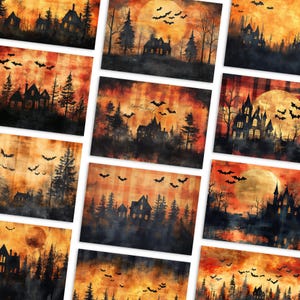 Halloween Junk Journal Printable Pages, Digital Scrapbook Paper Kit ...