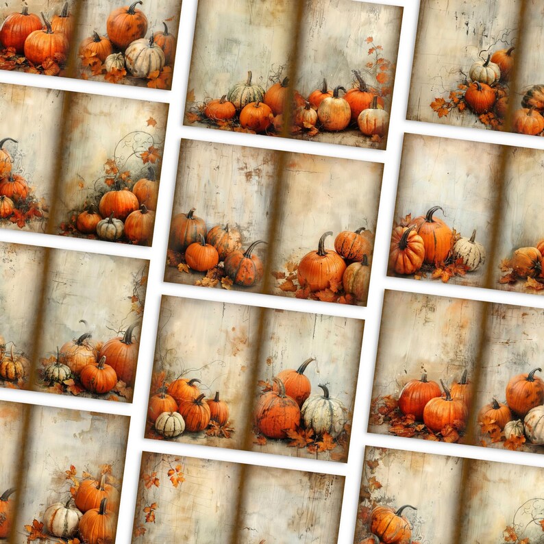 Autumn Junk Journal Fall Journal Page Pumpkin Junk Journal Printable ...