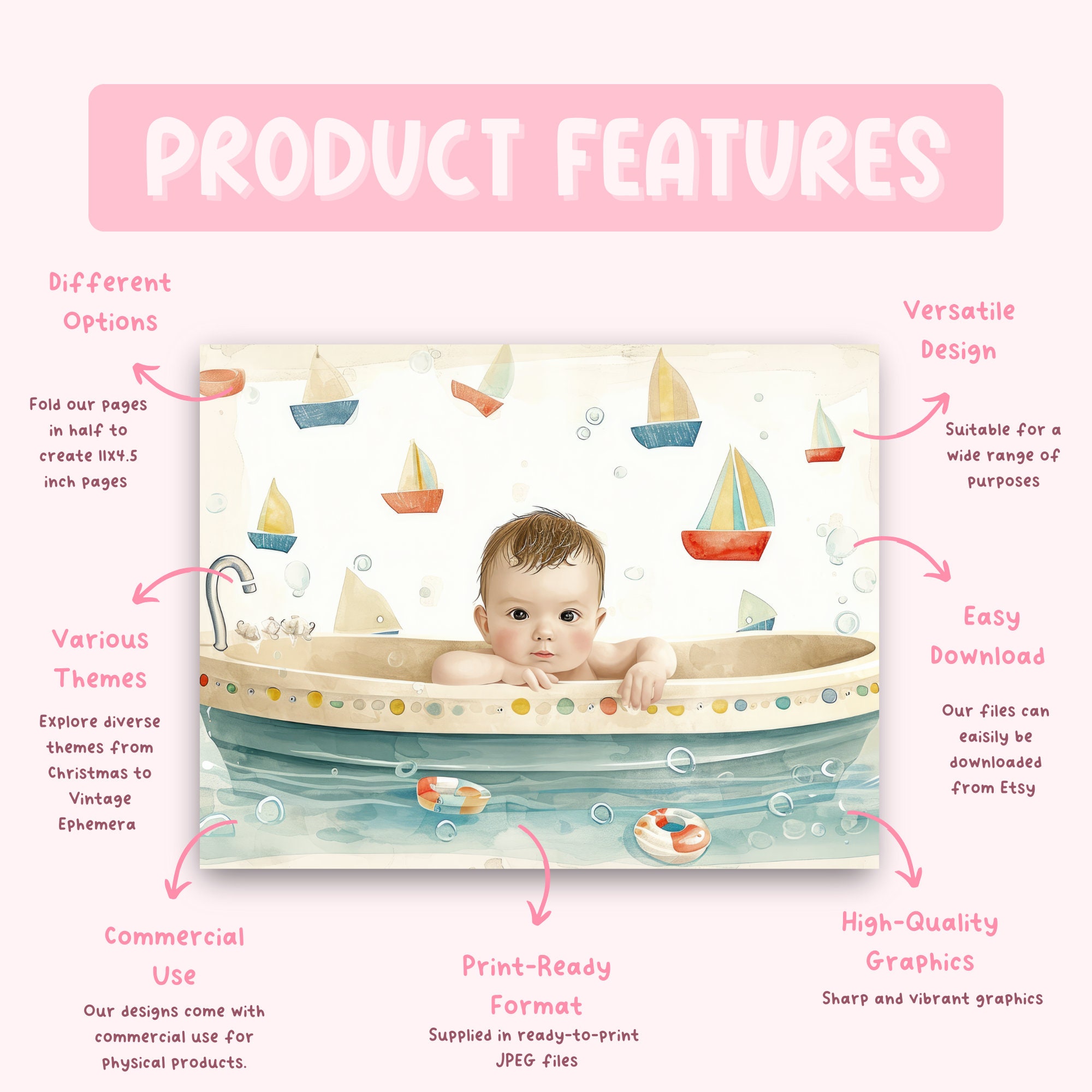 Vintage Baby Boy Junk Journal, Baby Boy Stickers, Junk Journal Supplies ...