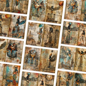 Ancient Egypt Junk Journal Pages, Printable Scrapbook Paper, Digital ...