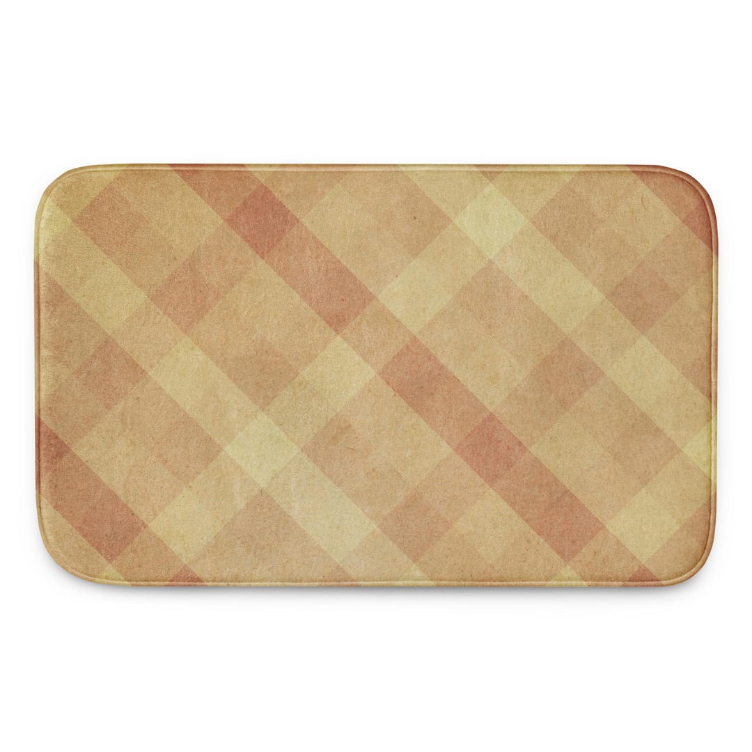 Warm Plaid Bath Mat – Rustic Farmhouse Bathroom Decor - Etsy