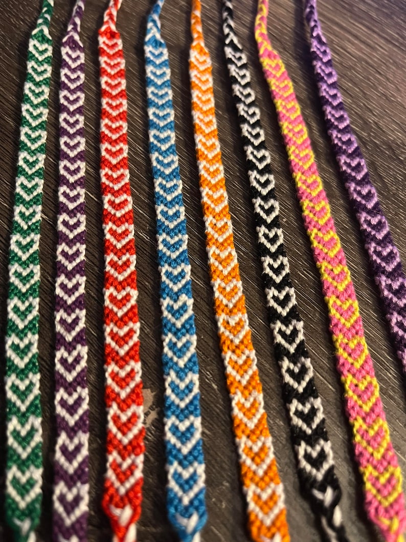 PERSONALIZED Heart Friendship Bracelet Ladies Woven Bracelet - Etsy
