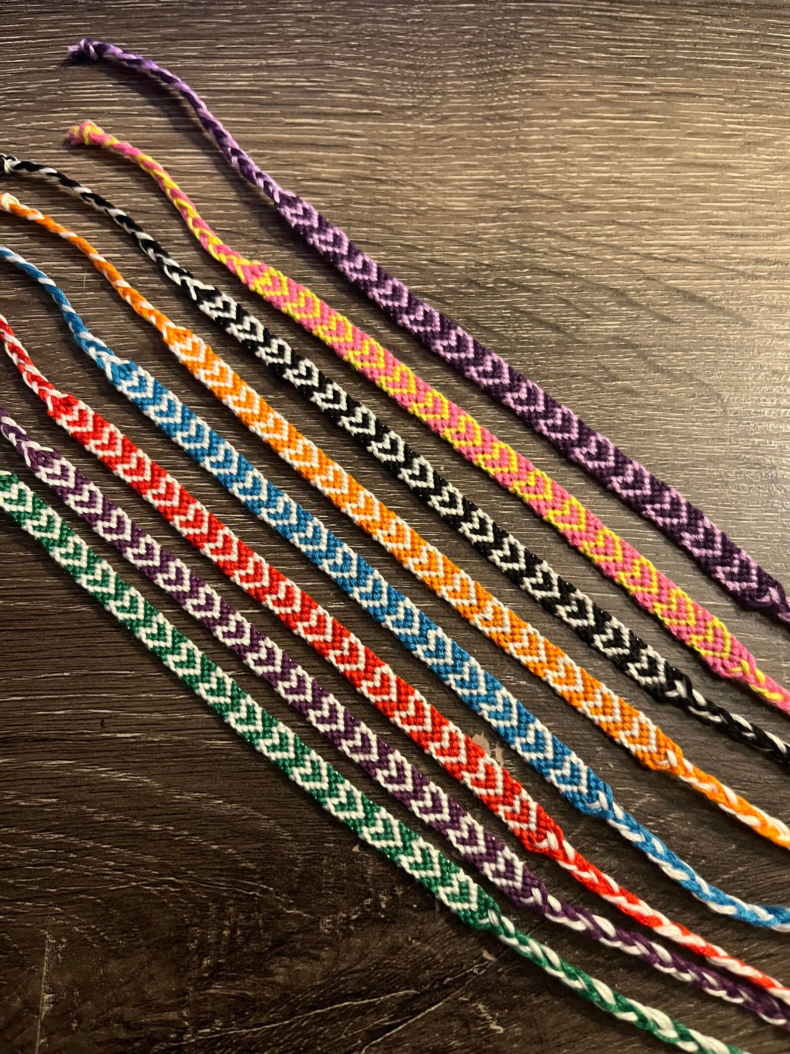 PERSONALIZED Heart Friendship Bracelet Ladies Woven Bracelet - Etsy