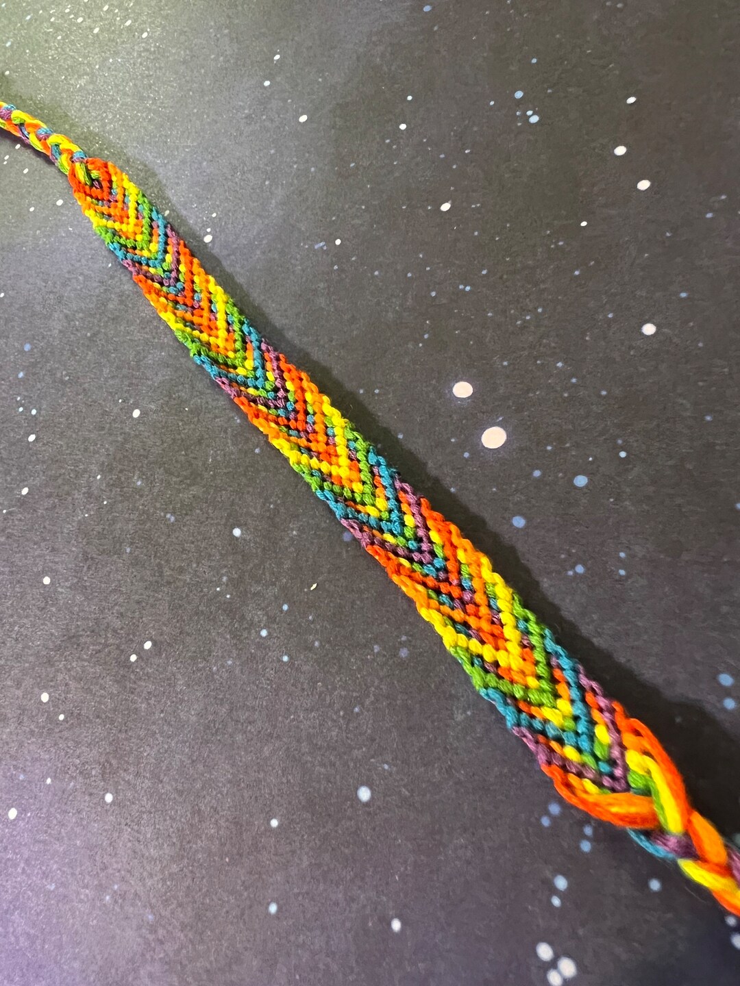 Rainbow Fishbone Friendship Bracelet: Custom Colors, Pride Jewelry - Etsy