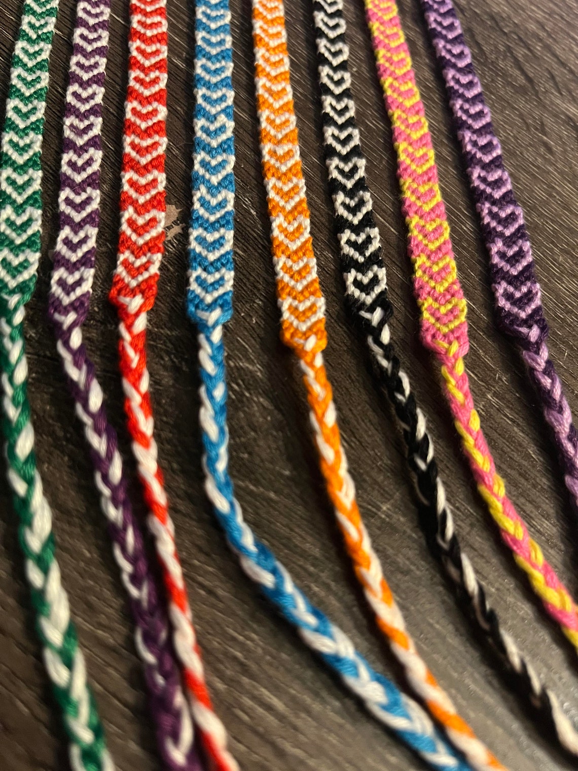 PERSONALIZED Heart Friendship Bracelet Ladies Woven Bracelet - Etsy