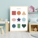 RAINBOW Shapes Poster, Learning SHAPES, DIGITAL Download, Rainbow ...