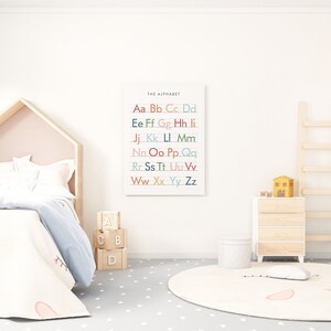 ALPHABET Poster Rainbow Letters DIGITAL Download Printable - Etsy