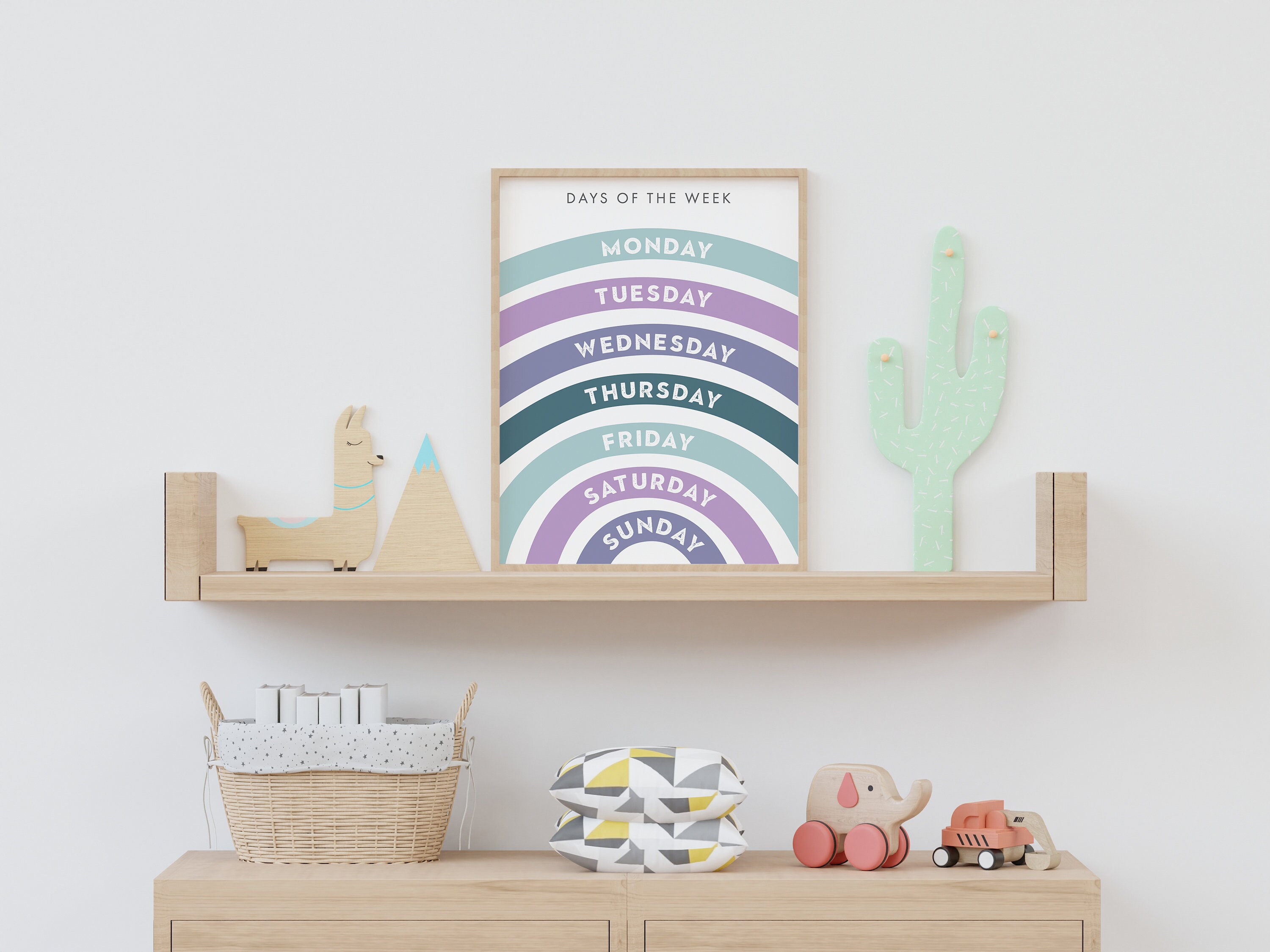 WINTER DAYS of the Week, Digital Download, Classroom Decor, Nursery ...