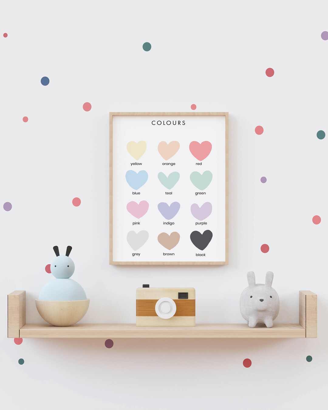 PASTEL Shapes Poster, Learning SHAPES, DIGITAL Download, Rainbow Shapes ...